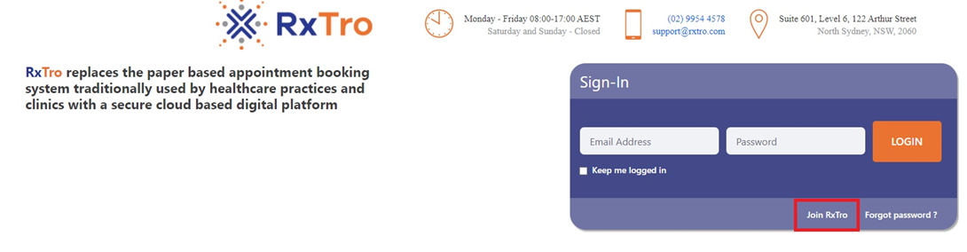 Completing the Online Rep Registration Form